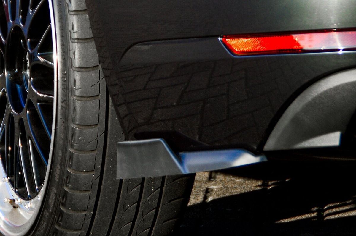 Black GLOSS Performance Rear Bumper Side Flaps / Splitters For Audi A4 ...