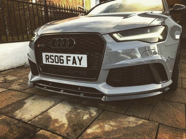 RS6 C7 4G Front Bumper Lip Spoiler Splitter P-Performance ABS Matt in ...