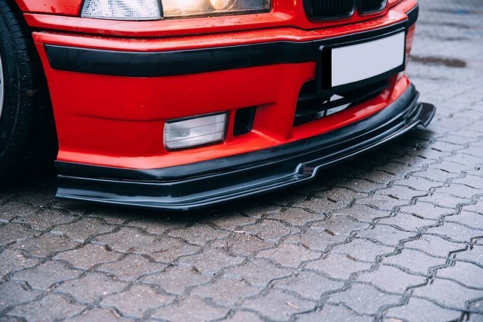 Black Gloss GTR M3 / M Sport Front Bumper spoiler/ splitter For BMW E36 ...