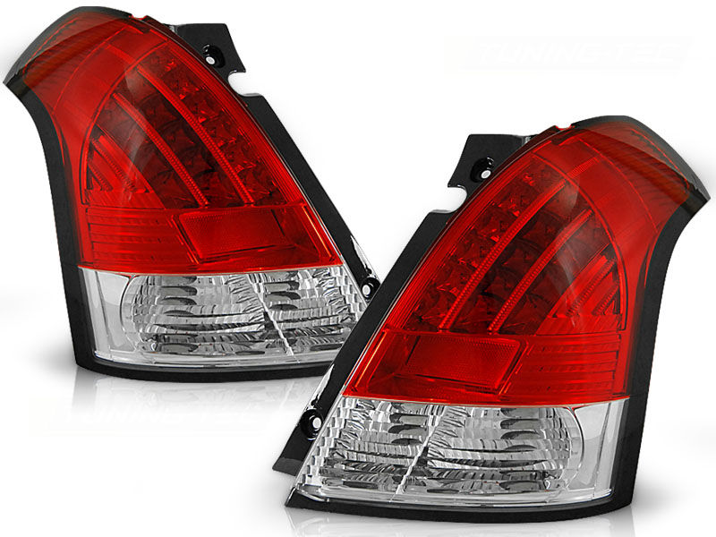 LED TAIL LIGHTS RED WHITE For SUZUKI SWIFT 05-10 in Taillights - buy ...