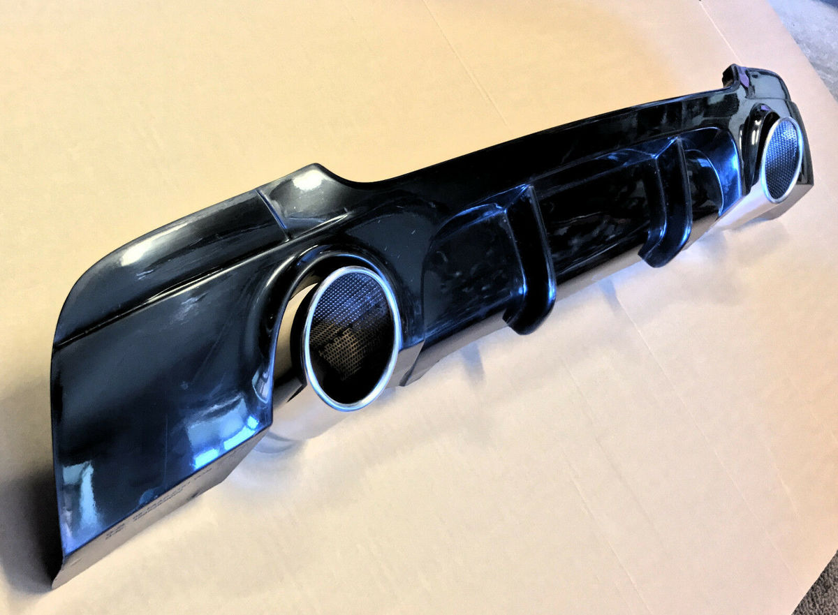 Performance Exhaust SET. Rear Bumper Diffuser + Tailpipes For BMW E90 ...