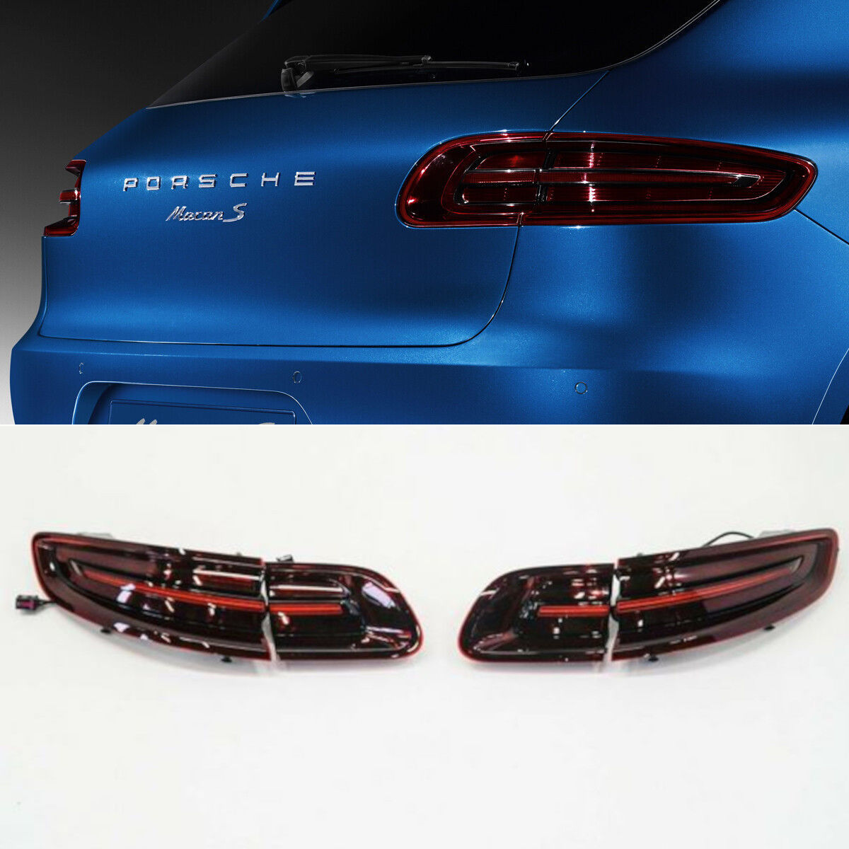 GTS Smoked Turbo Taillights set For Porsche Macan MK1 14-19 in Rear ...