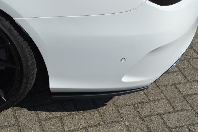 Black Gloss Performance Rear Bumper Side Flaps / Splitters For Mercedes ...