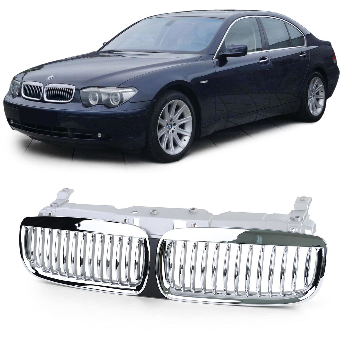 Front Chrome Kidneys / Grill For BMW e65 / e66 01-05 in Grills - buy ...