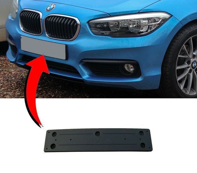NEW GENUINE BMW 1 SERIES F20 F21 LCI FRONT BUMPER LICENSE PLATE HOLDER ...