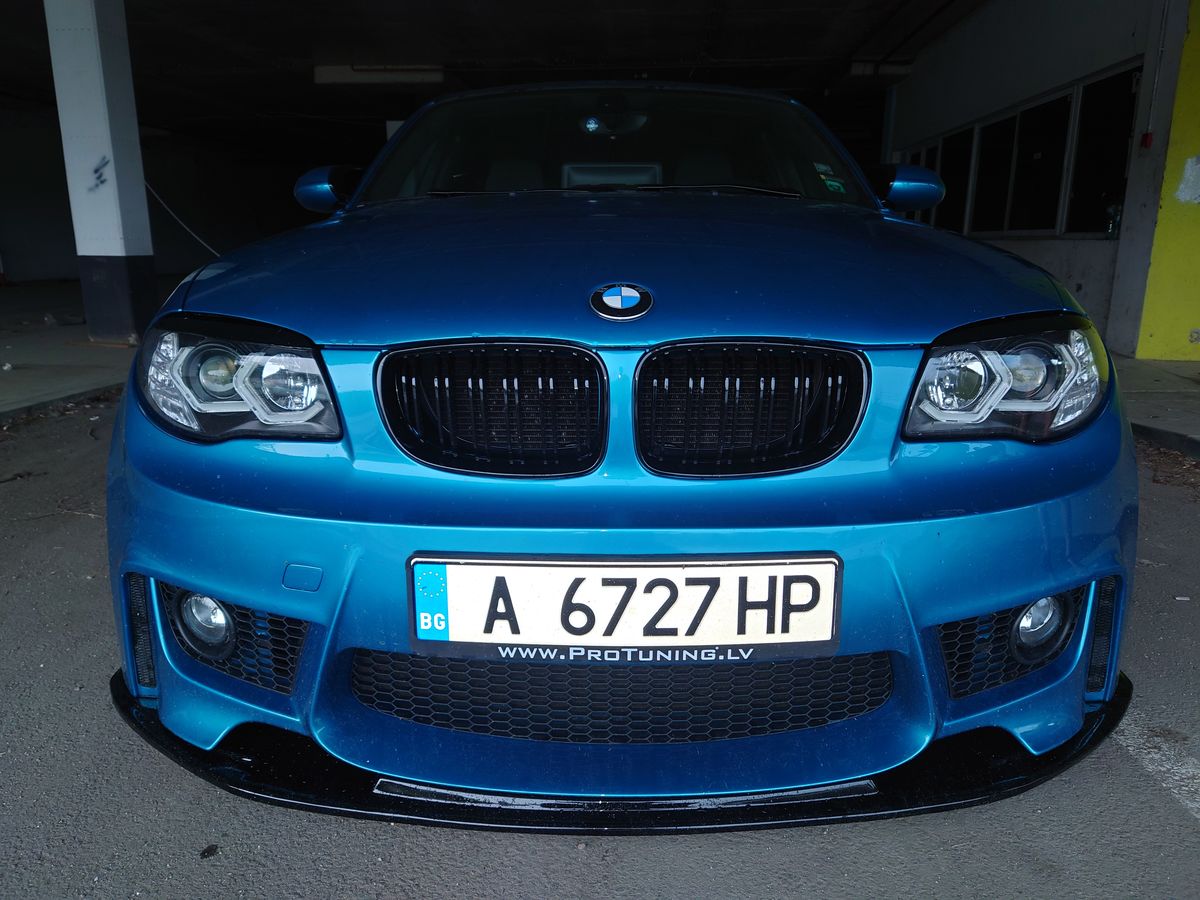 P-Performance M1 Front Bumper Splitter/ Spoiler For BMW E81 E82 E87 E88 ...