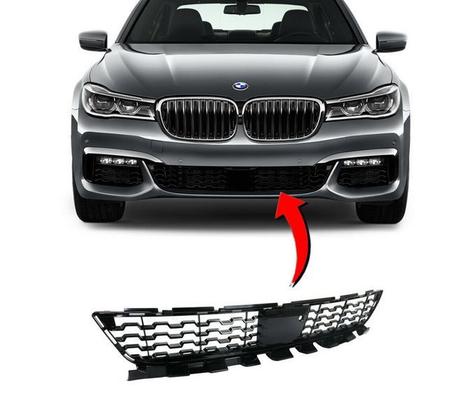 NEW GENUINE M SPORT BMW 7 SERIES G11 G12 FRONT LOWER BUMPER GRILL ...