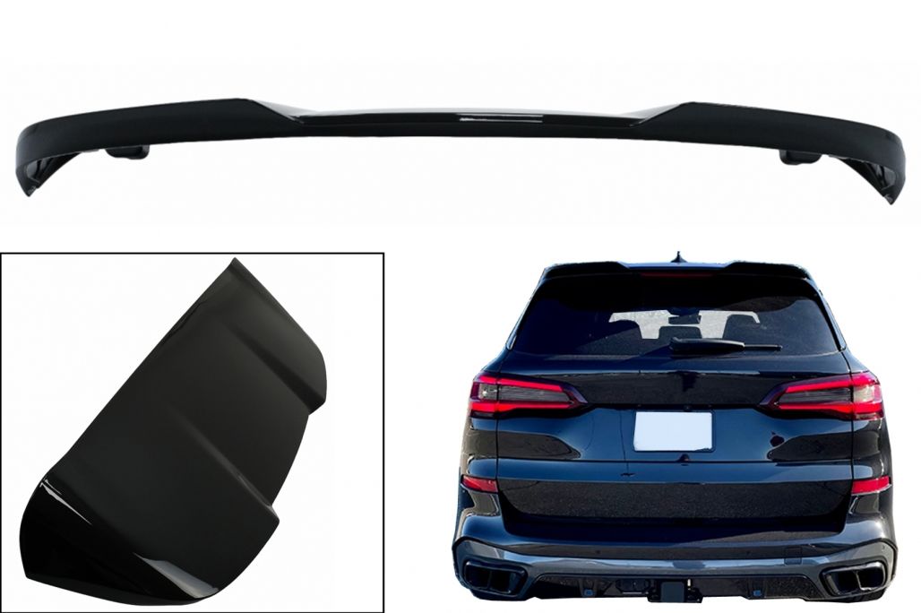 X5M Competition Look Black Gloss Rear Roof Door Spoiler Wing For BMW X5 ...