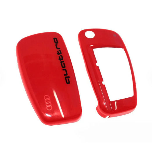 NEW GENUINE AUDI KEY FOB COVER QUATTRO DESIGN IN MISANO RED ...