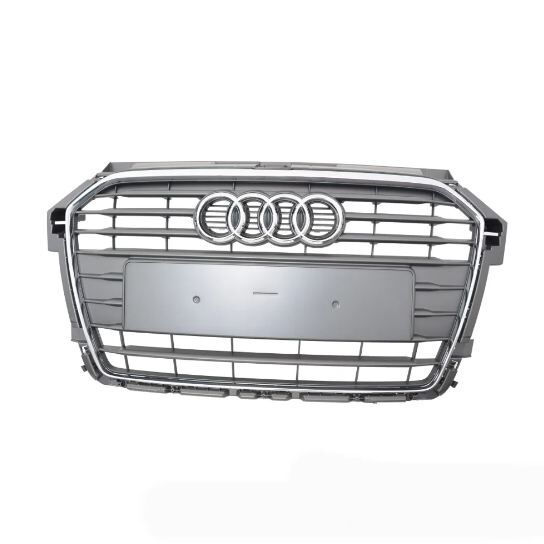 NEW GENUINE AUDI A1 FRONT BUMPER CENTER RADIATOR GRILLE IN STONE GRAY ...