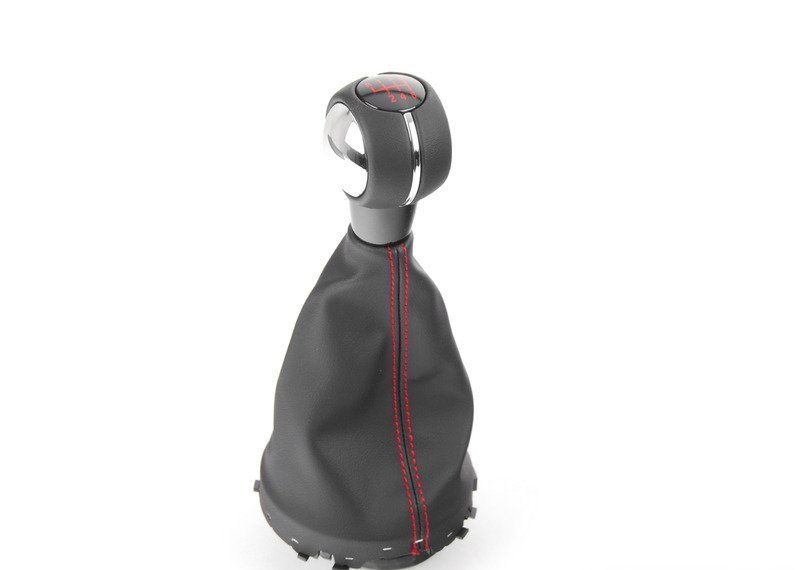 NEW GENUINE MINI F55 F54 F60 JCW MANUAL 6 GEAR LEATHER BLACK SHIFT KNOB ...