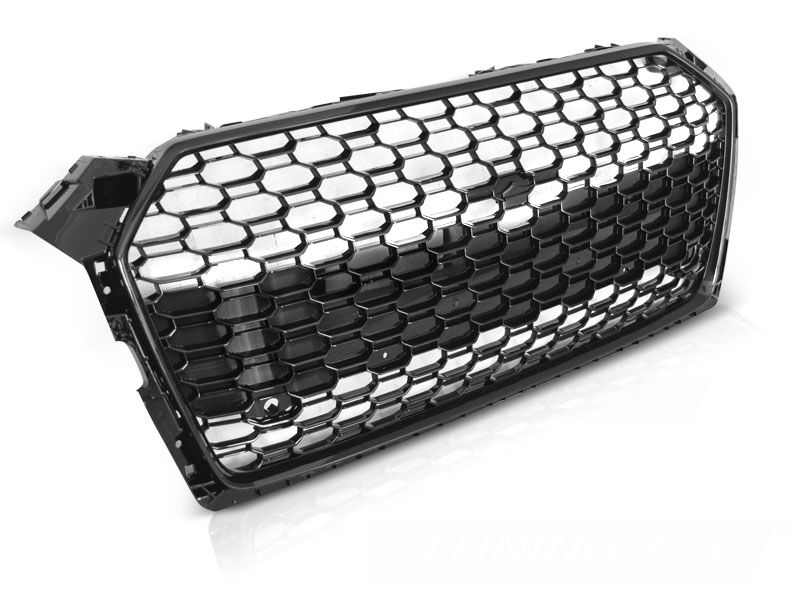 RS5 Style Front GRILL GLOSSY BLACK For Audi A5 B9 (F5) 16-21 in Grills ...