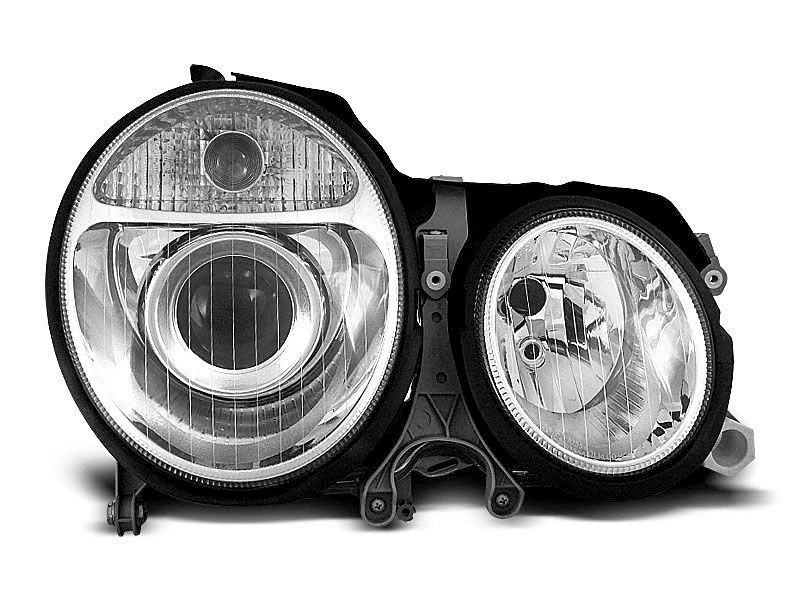 HEADLIGHTS CHROME fits MERCEDES W210 E-KLASA 06.99-03.02 in Headlights ...