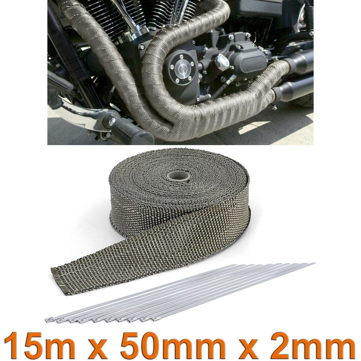 Exhaust thermo / heat wrap 15m in Accessories - buy best tuning parts ...