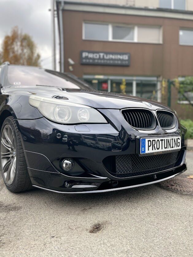 Performance Black Gloss Front Bumper Splitter For BMW E60 E61 M Sport ...