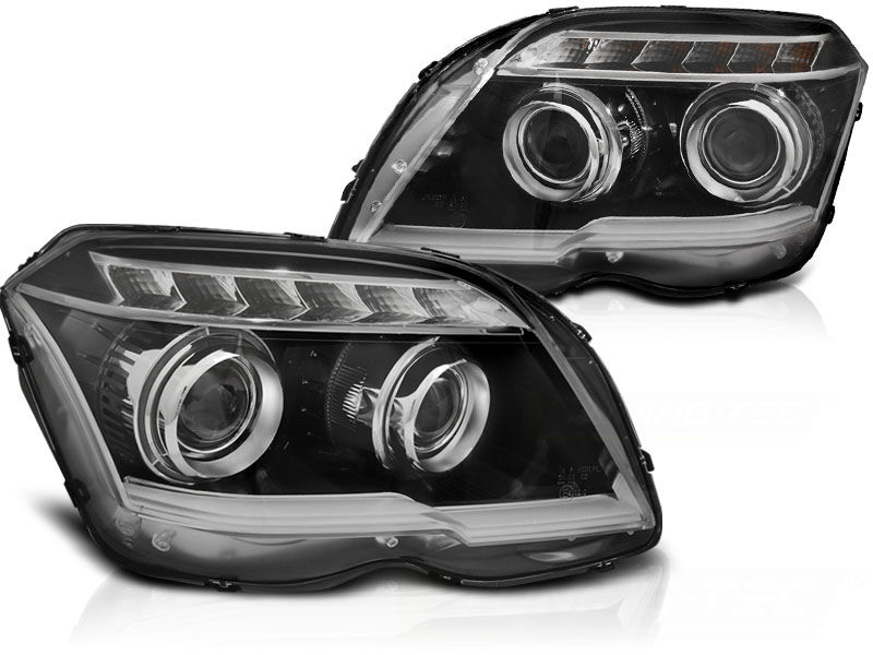 HEADLIGHTS TUBE LIGHT BLACK fits MERCEDES GLK X204 06.08-08.12 in ...
