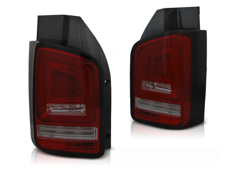 LED BAR TAIL LIGHTS RED SMOKE SEQ fits VW T6 15-19 TR in Taillights ...