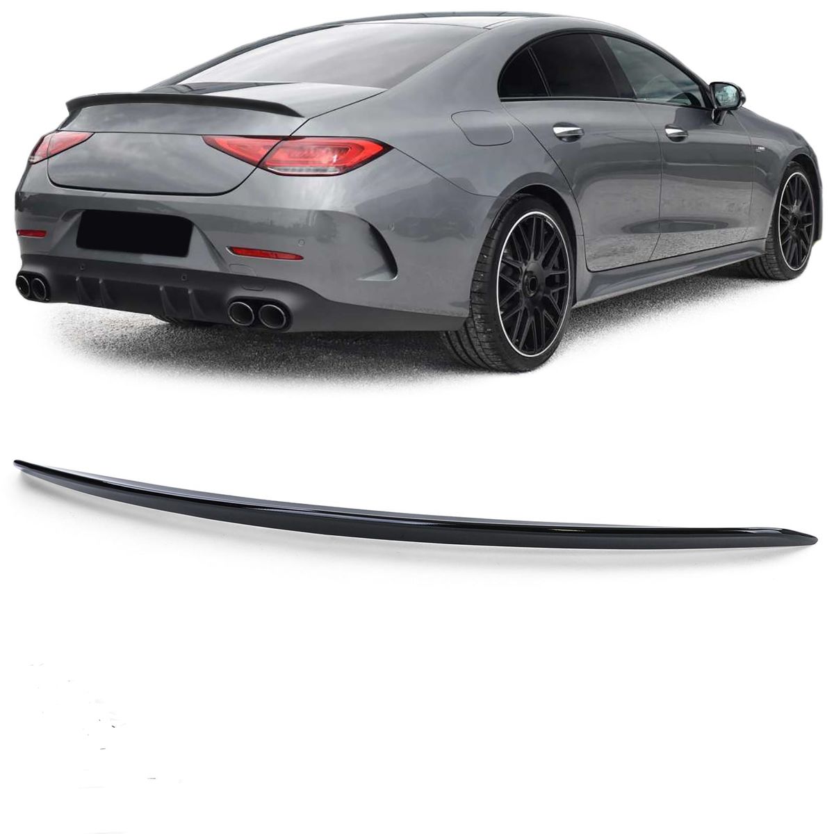 ANG Look Black Gloss Rear Boot Trunk Spoiler For Mercedes CLS C257 in ...