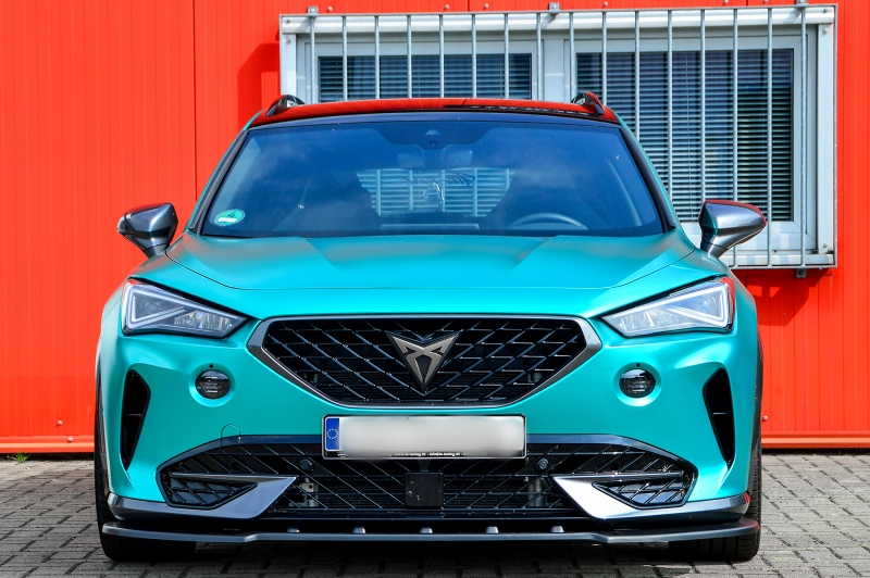 Black Gloss Performance Front Bumper spoiler / skirt /valance For Cupra ...