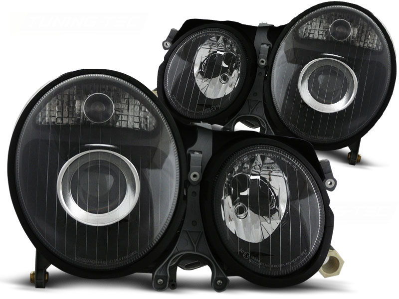HEADLIGHTS BLACK fits MERCEDES W210 E-KLASA 06.99-03.02 in Headlights ...