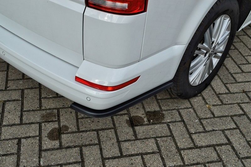 Black Gloss Performance Rear Bumper Side Flaps For VW Bus T6 2015-20 in ...