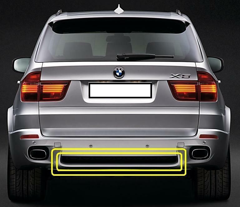 NEW GENUINE BMW X5 E70 07-10 REAR M SPORT BUMPER LOWER CENTRE GRILL ...