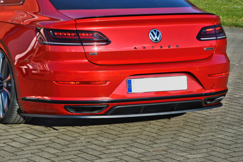 Performance Rear Bumper diffuser addon with ribs fins For VW Arteon R ...