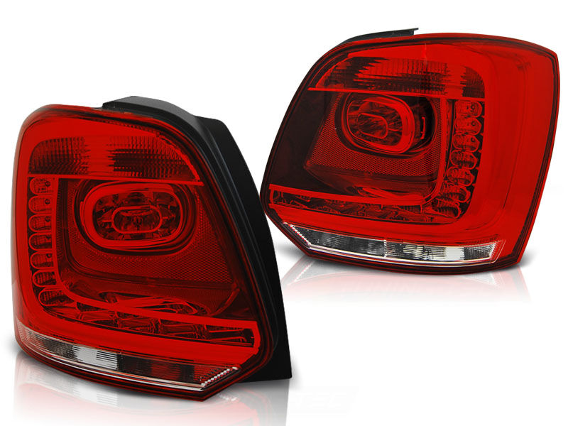 LED TAIL LIGHTS RED WHITE fits VW POLO 09-14 in Taillights - buy best ...