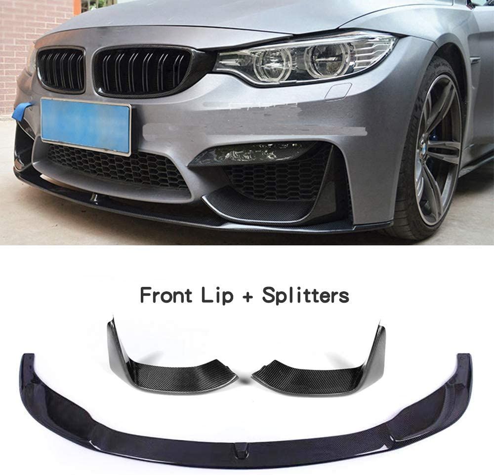M3 F80 + M4 F82 / F83 2014+ Front bumper extension / spoiler Carbon ...