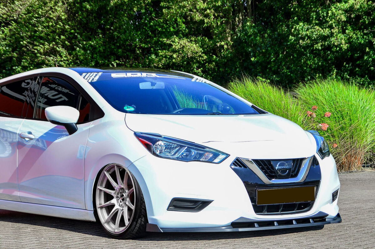 Front Bumper spoiler / skirt / valance with Wing For Nissan Micra 5 K14 ...