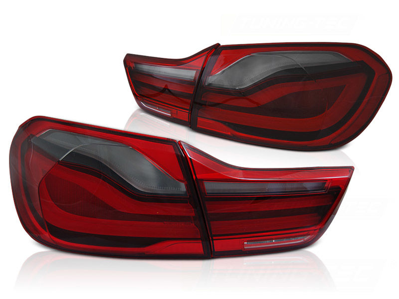 TAILLIGHTS RED SMOKE LED BAR Fits BMW F32/ F33/ F36 13-16 in Taillights ...