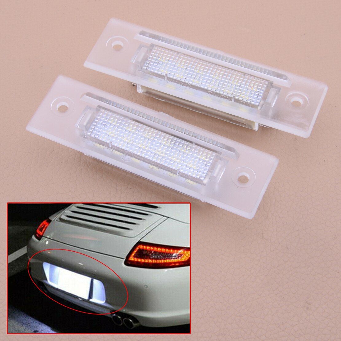 LED License Plate Light for Porsche Models 964-968-986-993-996 in LED ...