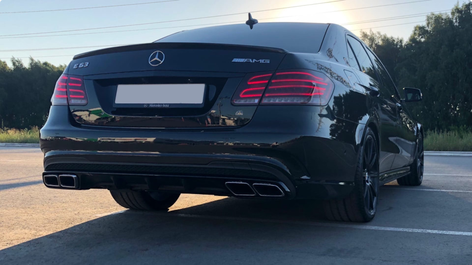 ANG E63 look Rear trunk spoiler lip for Mercedes E Class W212 2009-2016 ...