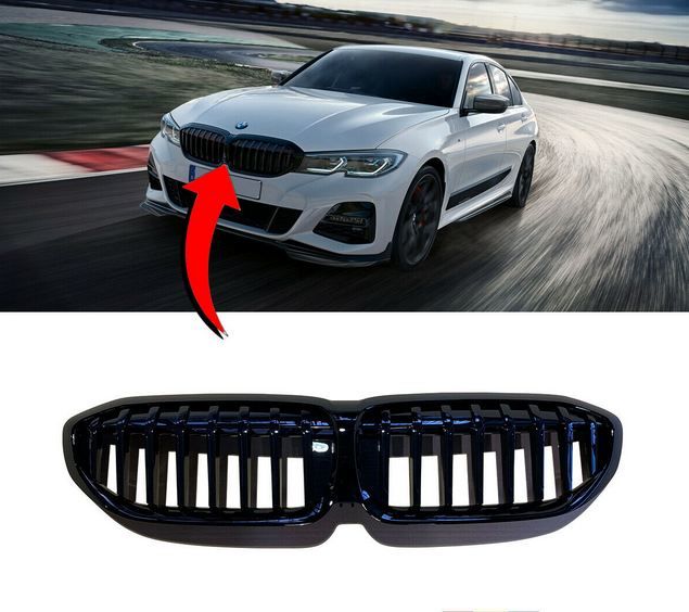 NEW GENUINE BMW 3 SERIES G20 FRONT CENTER GRILL SHADOW LINE 51138072085 ...