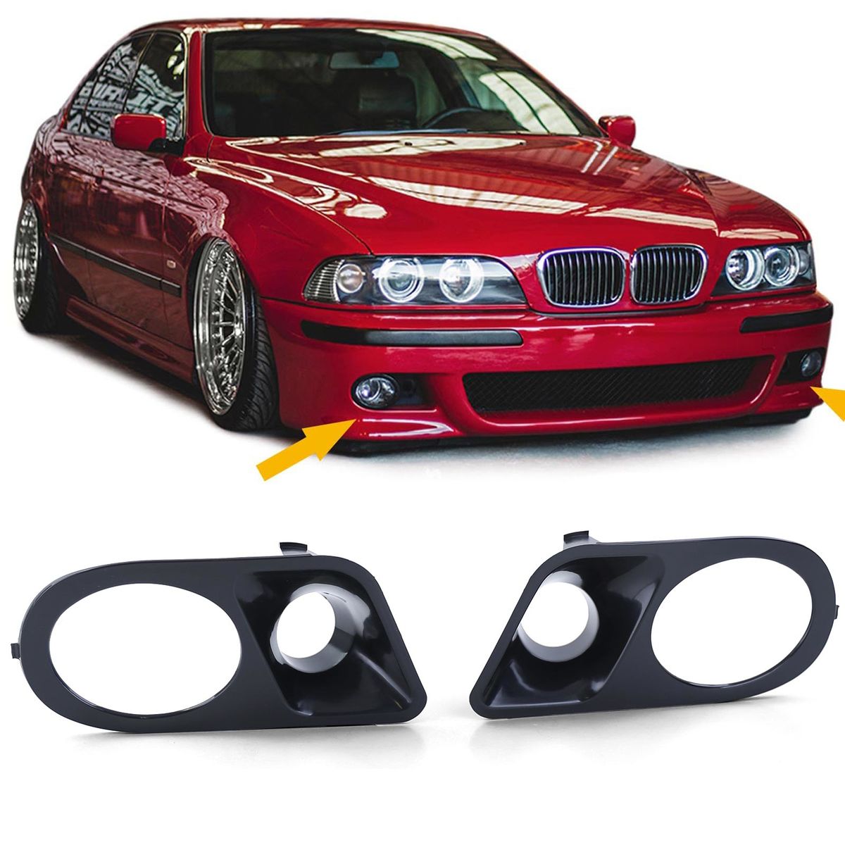 Performance Fog light frames/ covers with Air Intake For BMW e39 M5 / M ...