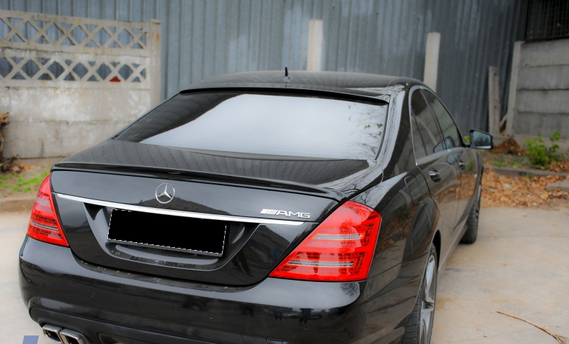 BR Style Rear Window Spoiler / Sunguard for Mercedes S-Class W221 in ...