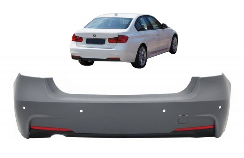 M Sport Rear bumper For BMW F30 11-18 with PDC - Exhaust type (O ...