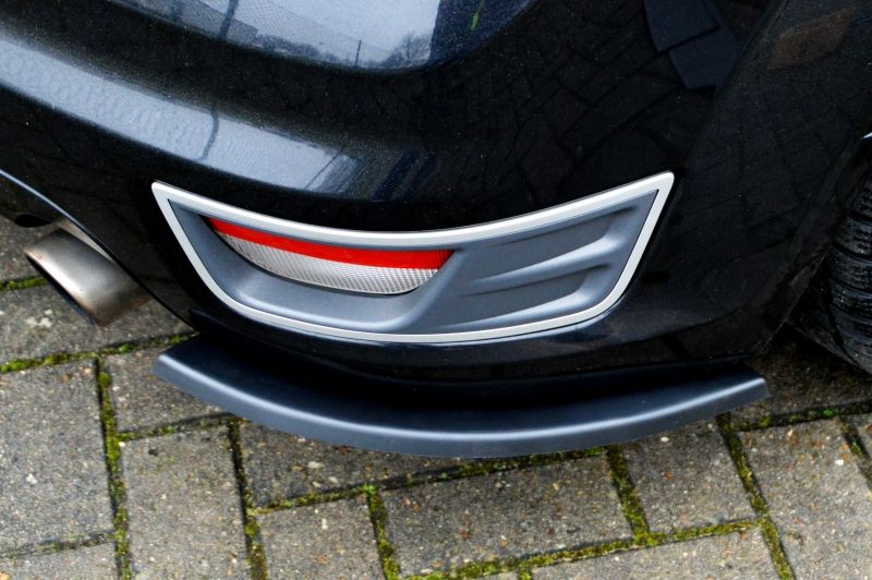 Black Gloss Performance Rear Bumper Side Flaps / Splitters For Ford ...