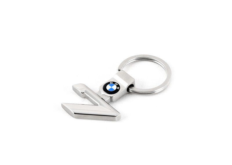 NEW GENUINE BMW 7 SERIES COLLECTION METAL CHROME KEY RING FOB ...