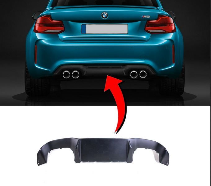 NEW GENUINE BMW 2 SERIES F87 M SPORT REAR BUMPER DIFFUSER 51128079561 ...