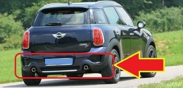 NEW GENUINE MINI COUNTRYMAN R60 S REAR BUMPER LOWER COVER DIFFUSER WITH ...