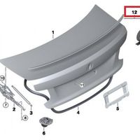 BMW NEW GENUINE 2 SERIES F22 F87 REAR TRUNK M2 STYLE SPOILER PRIMED ...