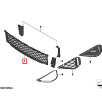 NEW GENUINE BMW X2 SERIES F39 FRONT MSX M SPORT X BUMPER LOWER CENTER ...