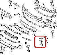NEW OEM MINI R55 R56 R57 R58 R59 FRONT BUMPER FOG LAMP COVER TRIM ...