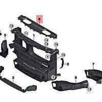 NEW GENUINE BMW X5 X6 F15 F16 SERIES FRONT COVER FOR AIR DUCT ...