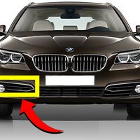 NEW GENUINE BMW 5 SER F10 F11 LCI M SPORT FRONT BUMPER FOG LIGHT TRIM ...