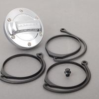 NEW GENUINE PORSCHE ALUMINIUM LOOK FUEL TANK COVER WITH RETAINING STRAP ...