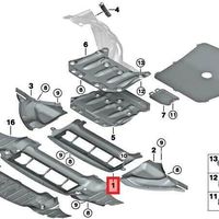 NEW GENUINE BMW 3 4 SERIES F80 M3 F82 F83 M4 FRONT UNDERHOOD SHIELD ...