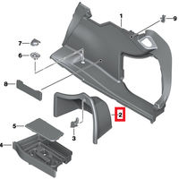 BMW NEW GENUINE 3 SERIES F30 F80 BATTERY COVER TRUNK TRIM 51477239175 ...