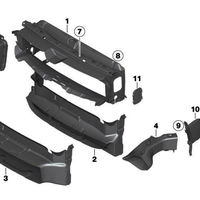 BMW NEW GENUINE 3 F34 GT FRONT M SPORT N/S LEFT AIR VENT DUCT ...